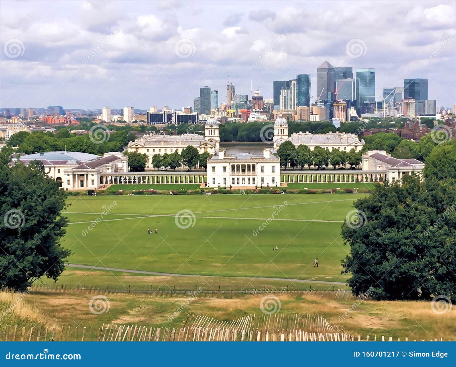 A View of Greenwich from the Observatory Stock Image - Image of ...