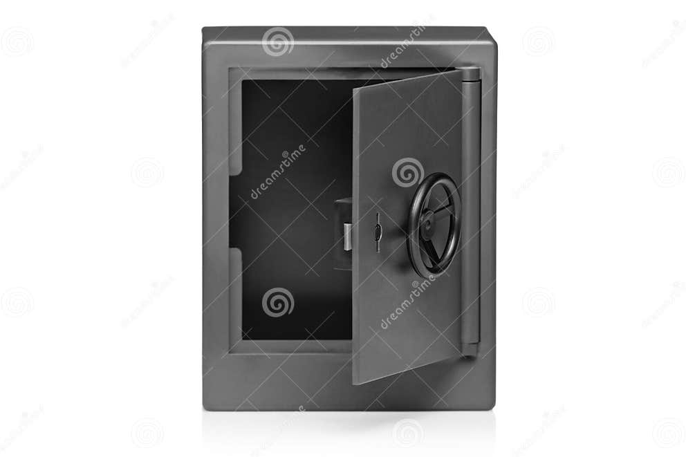 A View of a Grey Empty Deposit Box Stock Image - Image of deposit ...