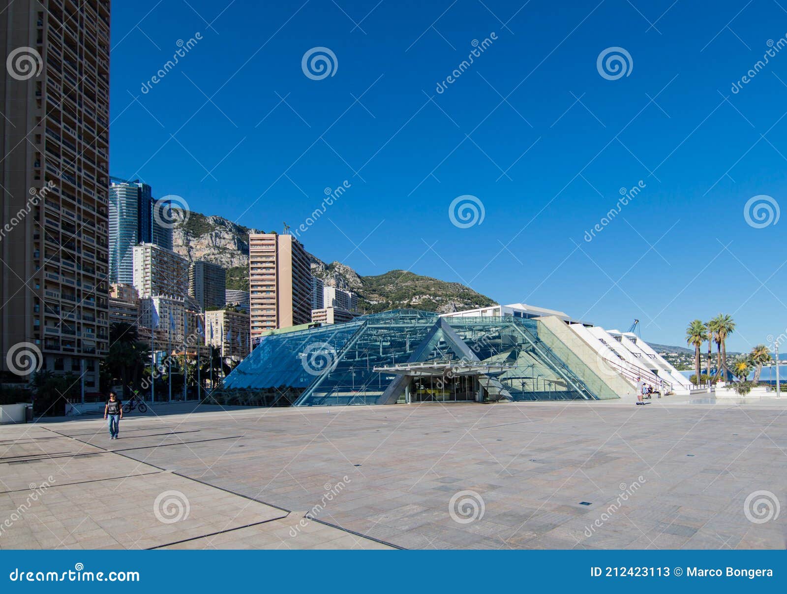 View of the Grimaldi Forum in Montecarlo Editorial Stock Photo - Image ...