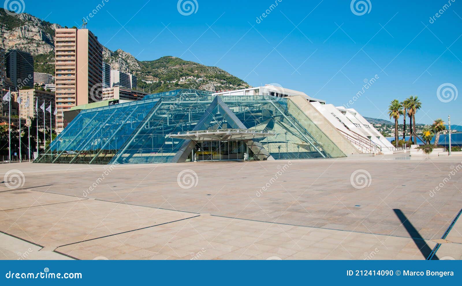 View of the Grimaldi Forum in Montecarlo Editorial Image - Image of ...