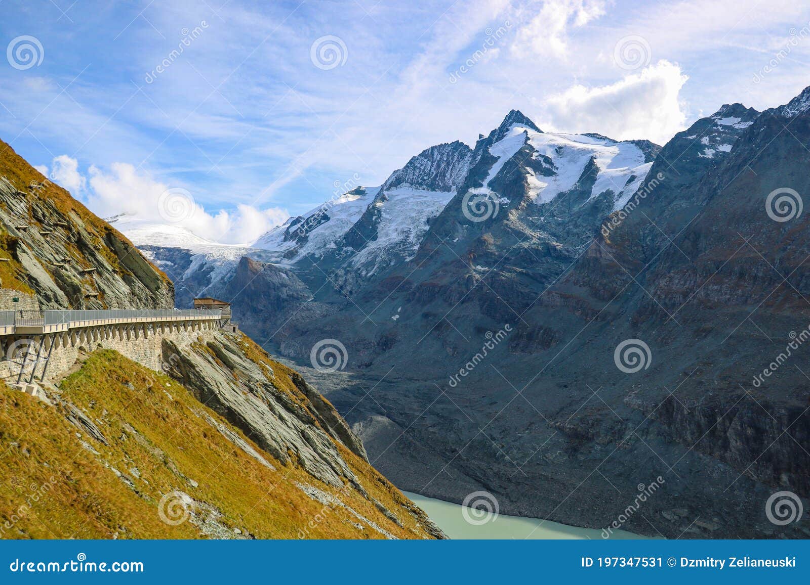 The View of Grossglockner. the Highest Mountain in Austria Stock Image - Image of peak, pass ...