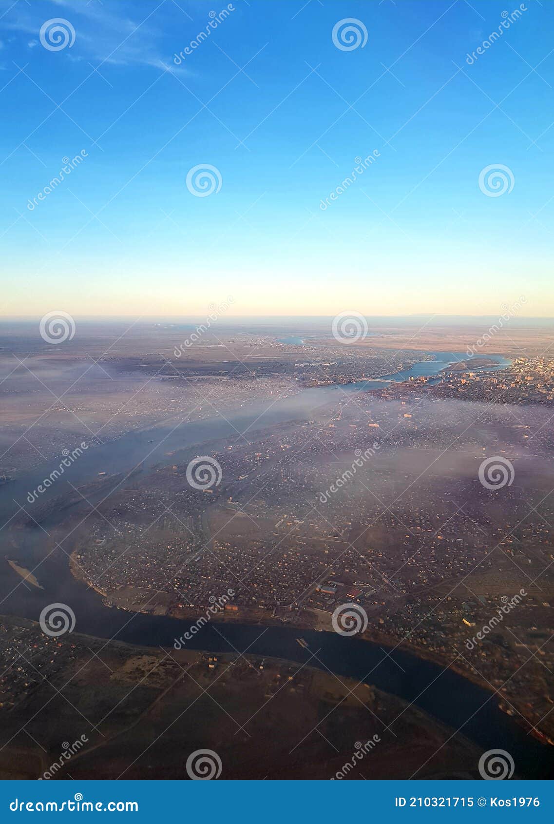View of the Ground from the Airplane Window Stock Image - Image of ...