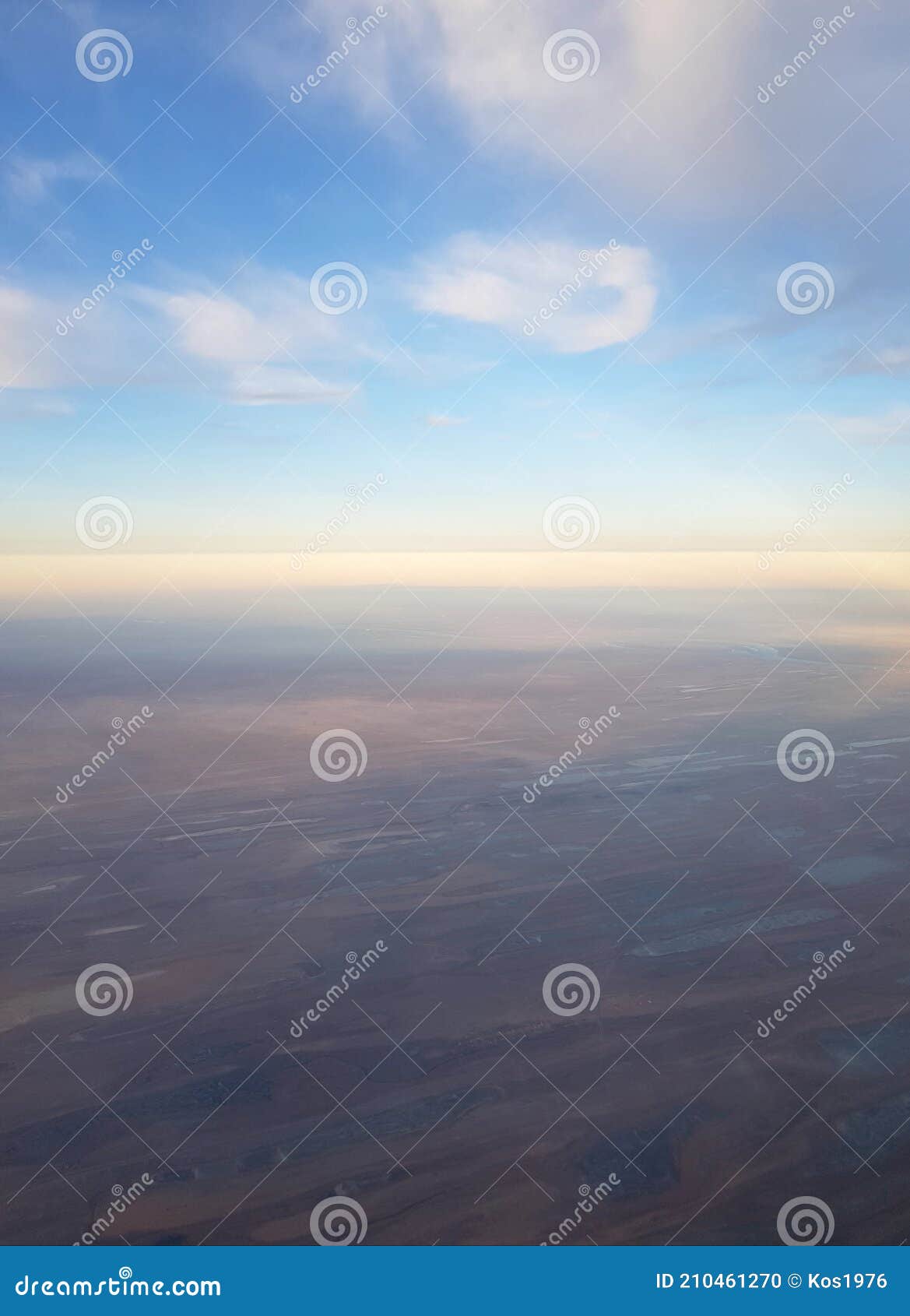 View of the Ground from the Airplane Window Stock Photo - Image of ...