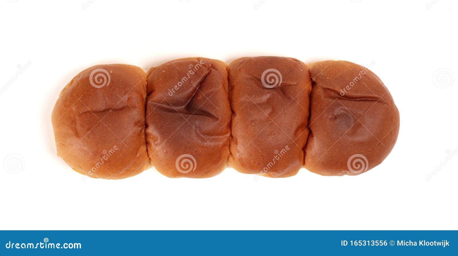 View of Group Small Round Bread Stock Photo - Image of buns, small ...