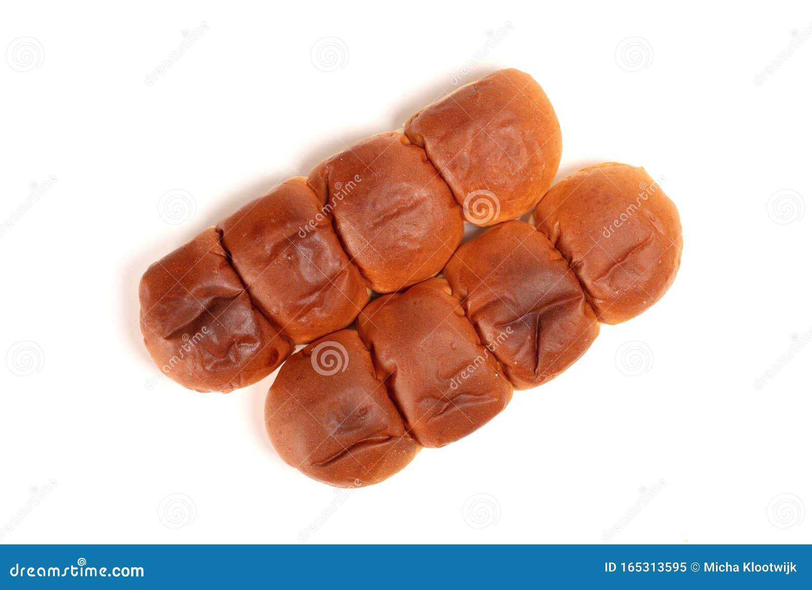 View of Group Small Round Bread Stock Image - Image of brown, diet ...