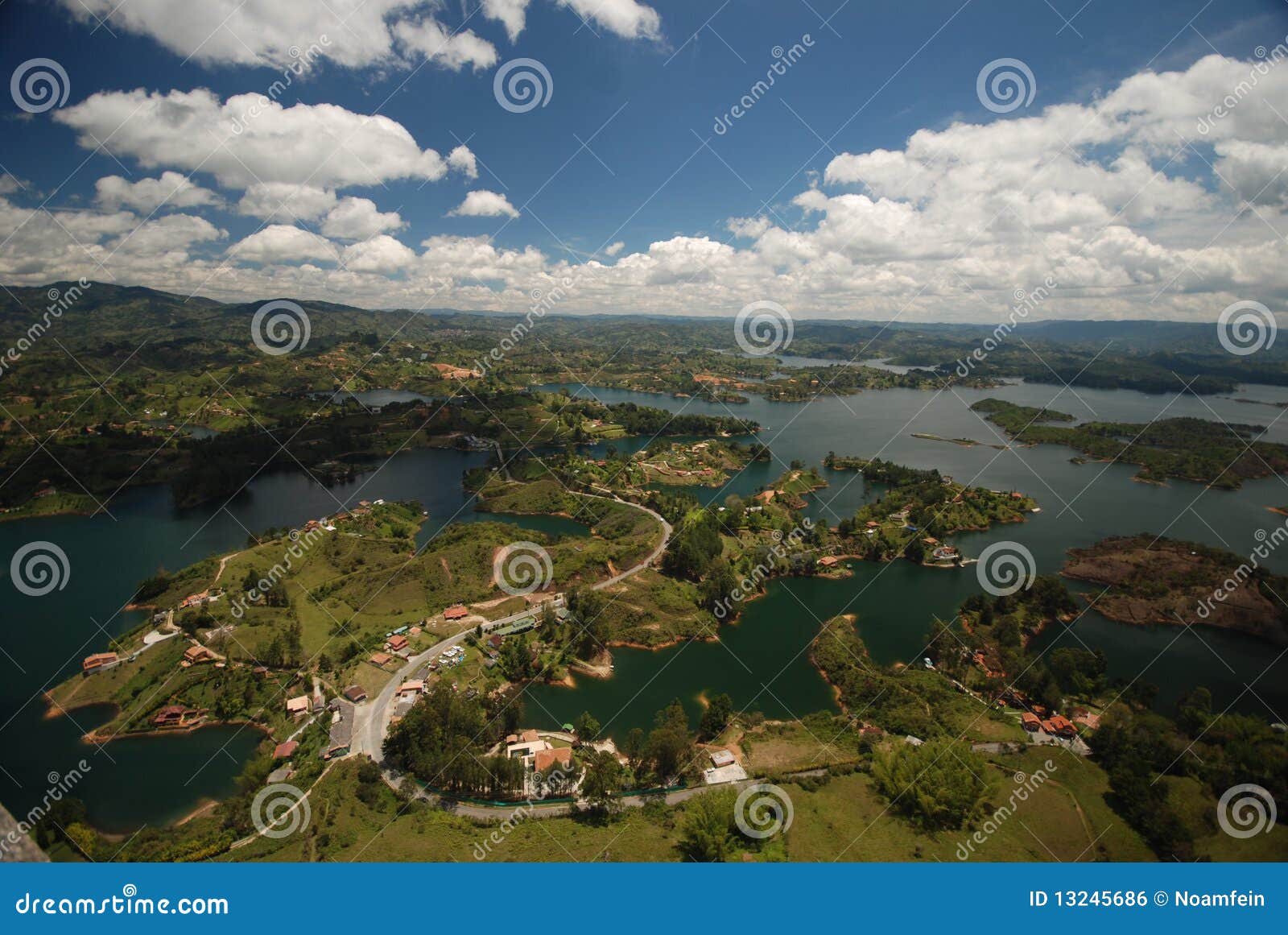 View from Guatape - Colombia Stock Photo - Image of colombian, nature ...