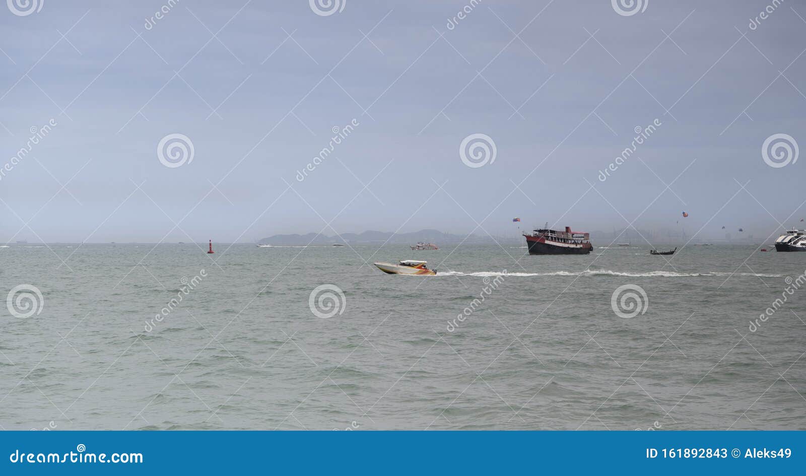 View of the Gulf of Siam .Thailand - September 07, 2019 Stock Image ...