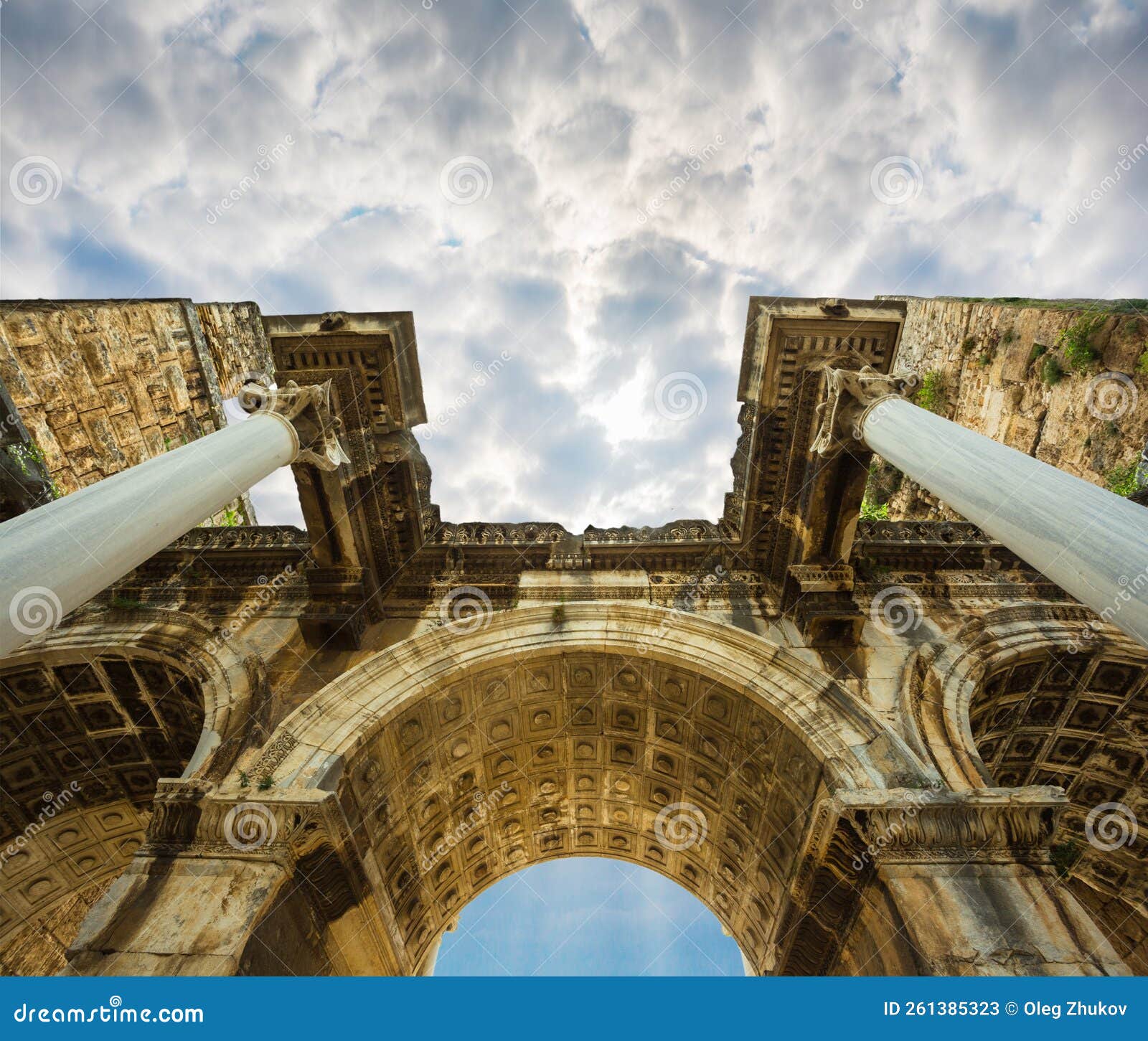 View of Hadrian S Gate in Old City of Antalya Editorial Stock Photo ...