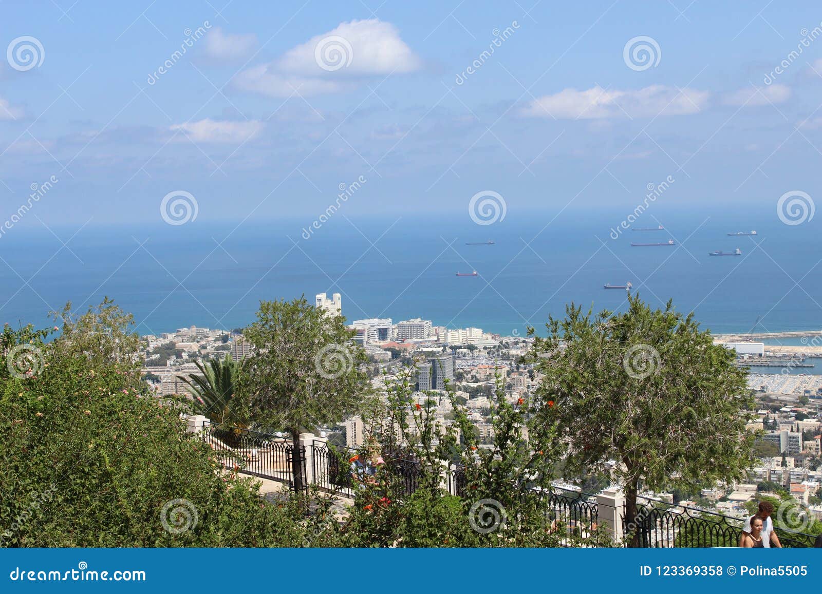 The view from Haifa stock photo. Image of view, nature - 123369358
