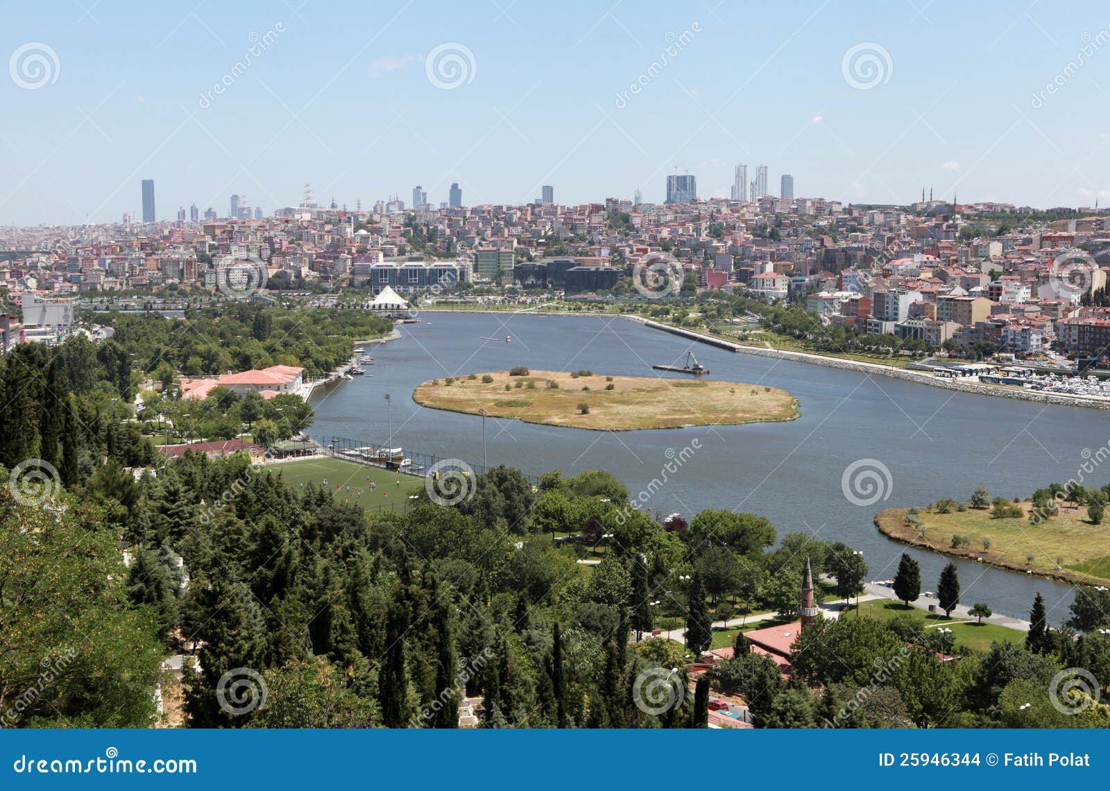View of Halic, Istanbul. stock photo. Image of ottoman - 25946344