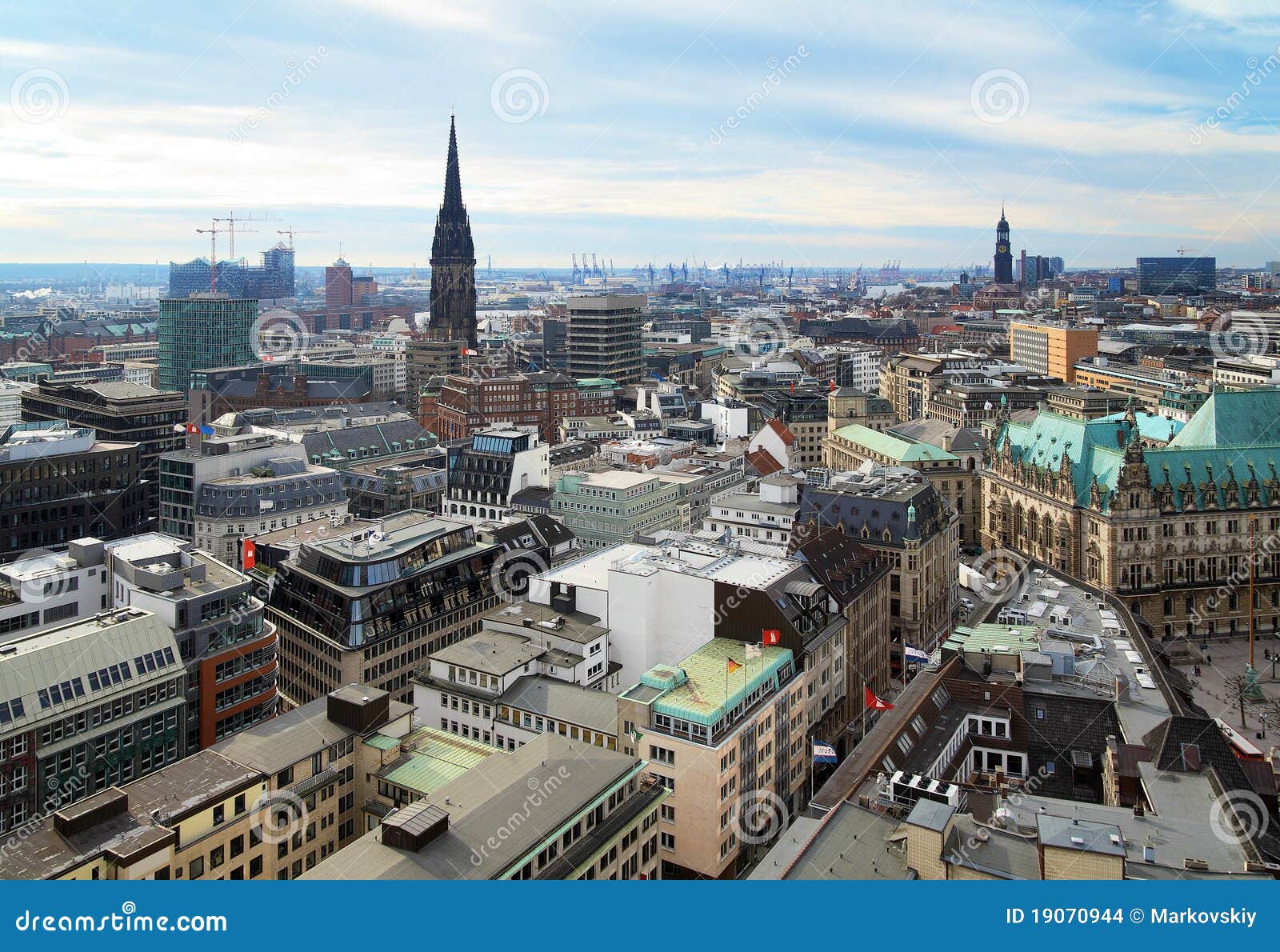 View of Hamburg, Germany stock photo. Image of hansestadt - 19070944