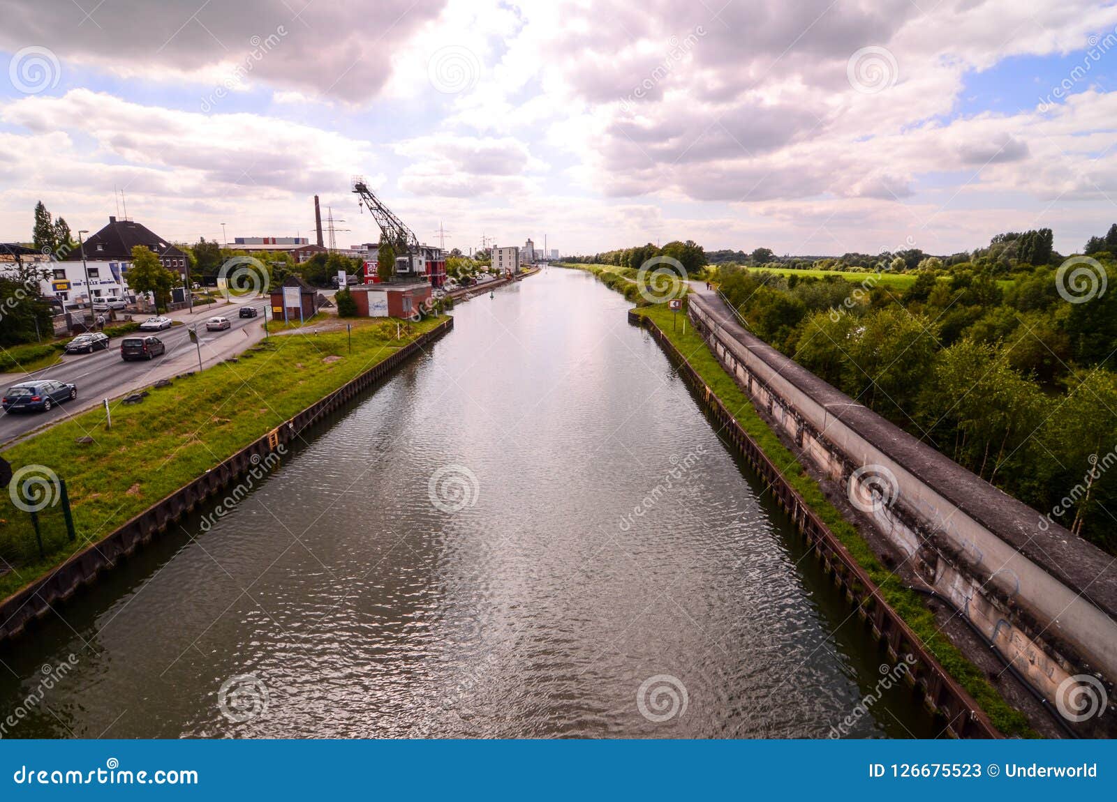View of the Hamm River stock image. Image of autumn - 126675523