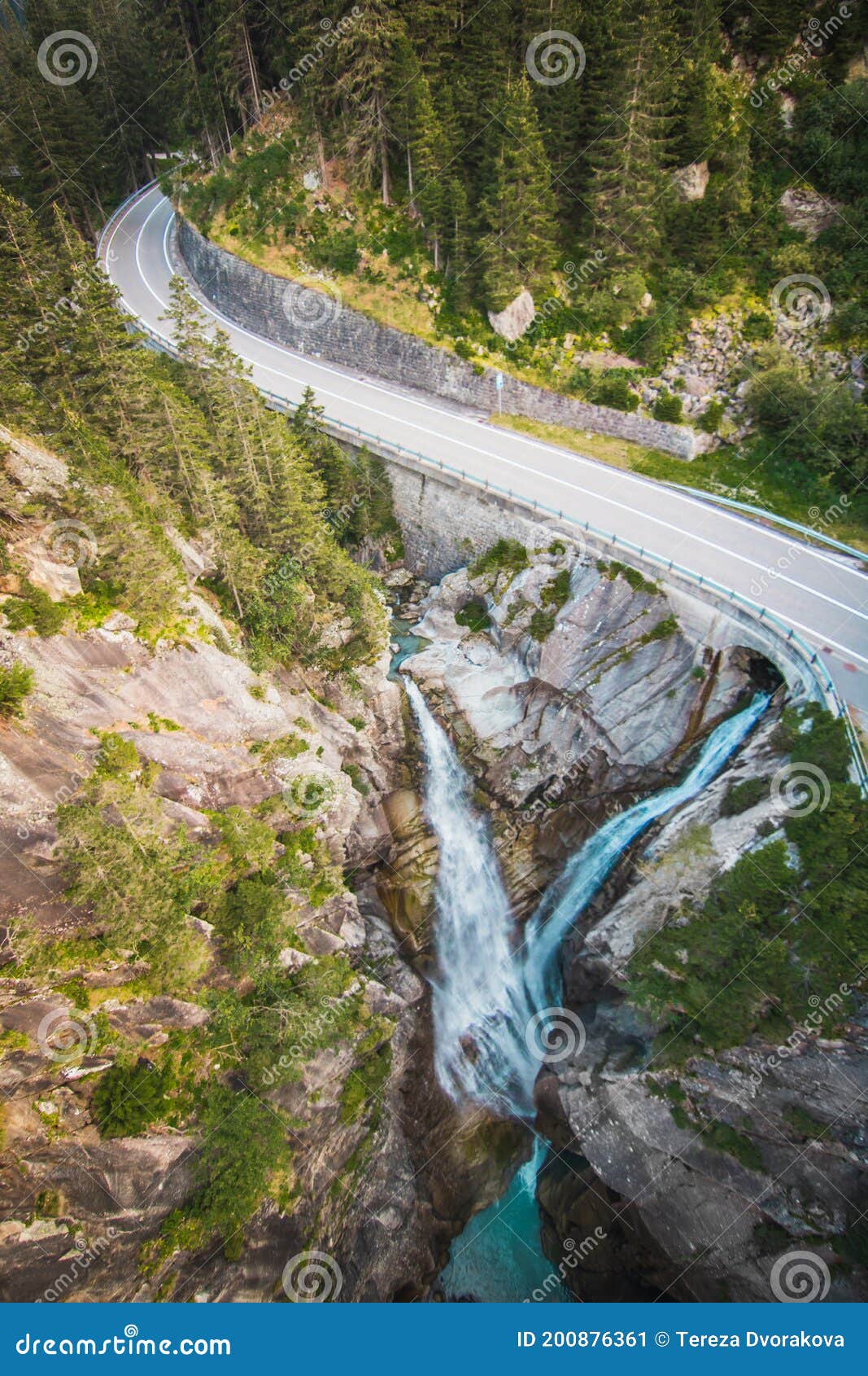 Track Of Gelmer Funicular, One Of The Steepest Funiculars In The Europe ...