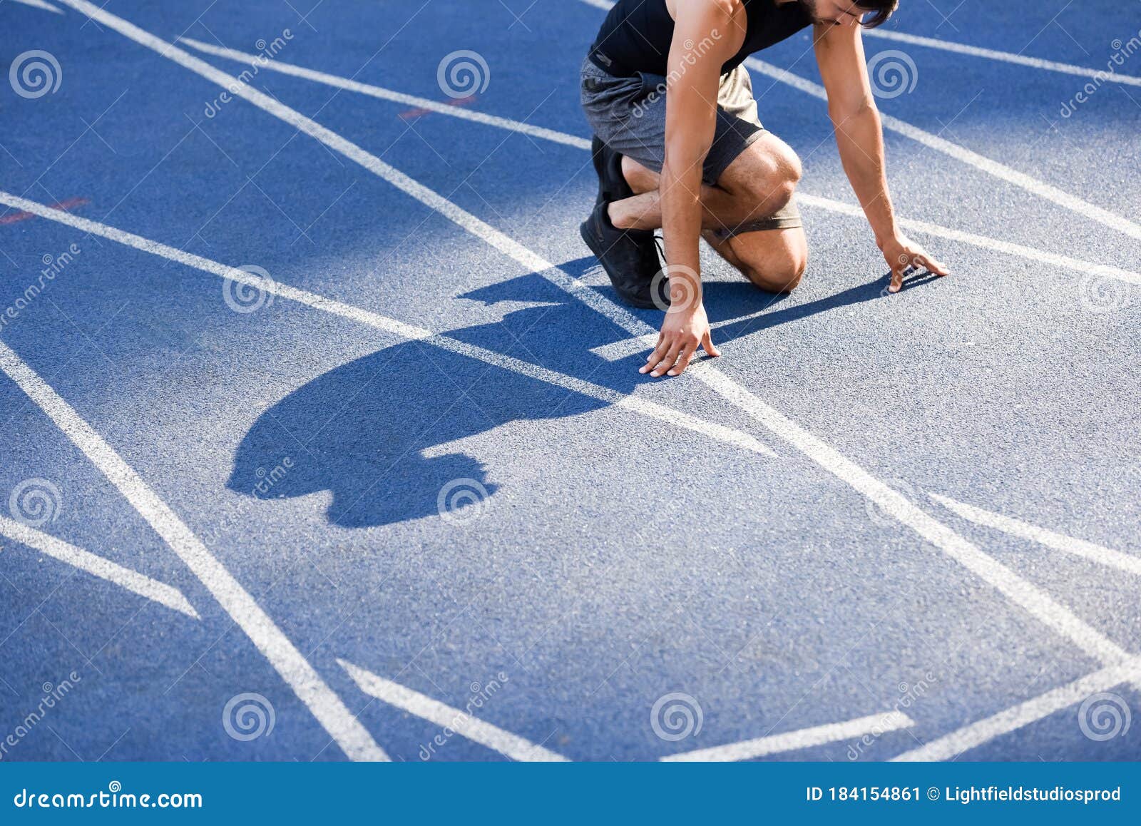 Partial View of Handsome Runner in Stock Image - Image of young, fast ...