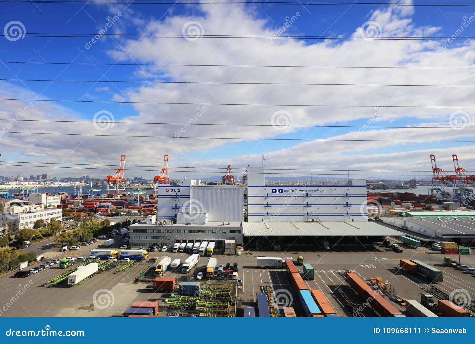 View of Hanshin Expressway Osaka Port Editorial Photo - Image of dusk ...
