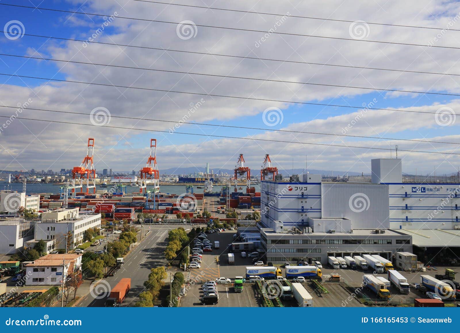 View of Hanshin Expressway Osaka Port Editorial Stock Photo - Image of ...