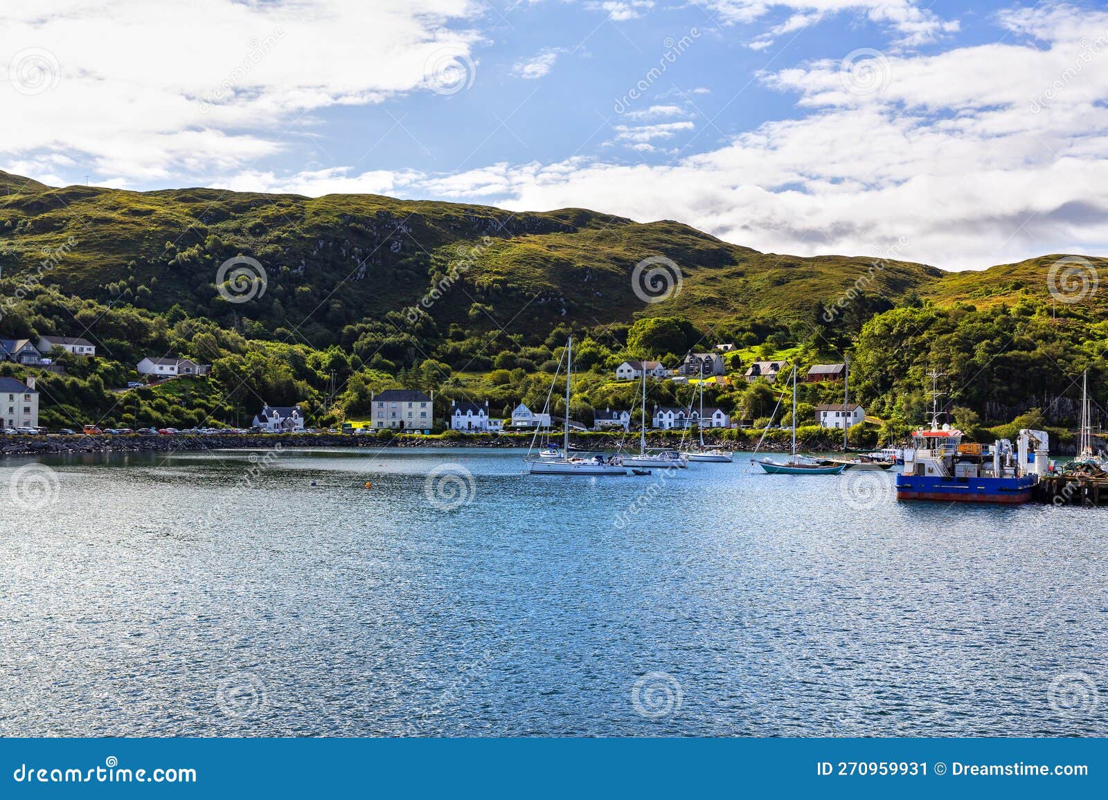 View of the Harbor in Mallaig Editorial Photo - Image of lochaber ...
