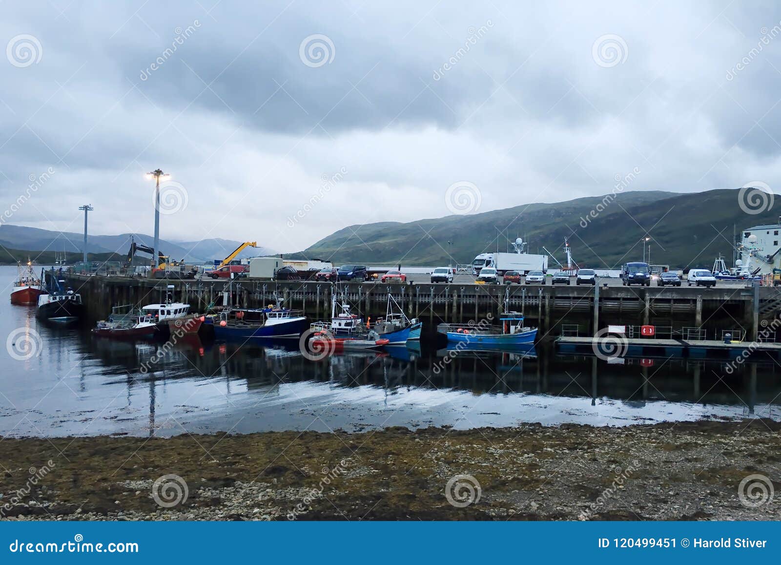 View of Harbor in Ullapool, Scotland Editorial Photo - Image of clouds ...