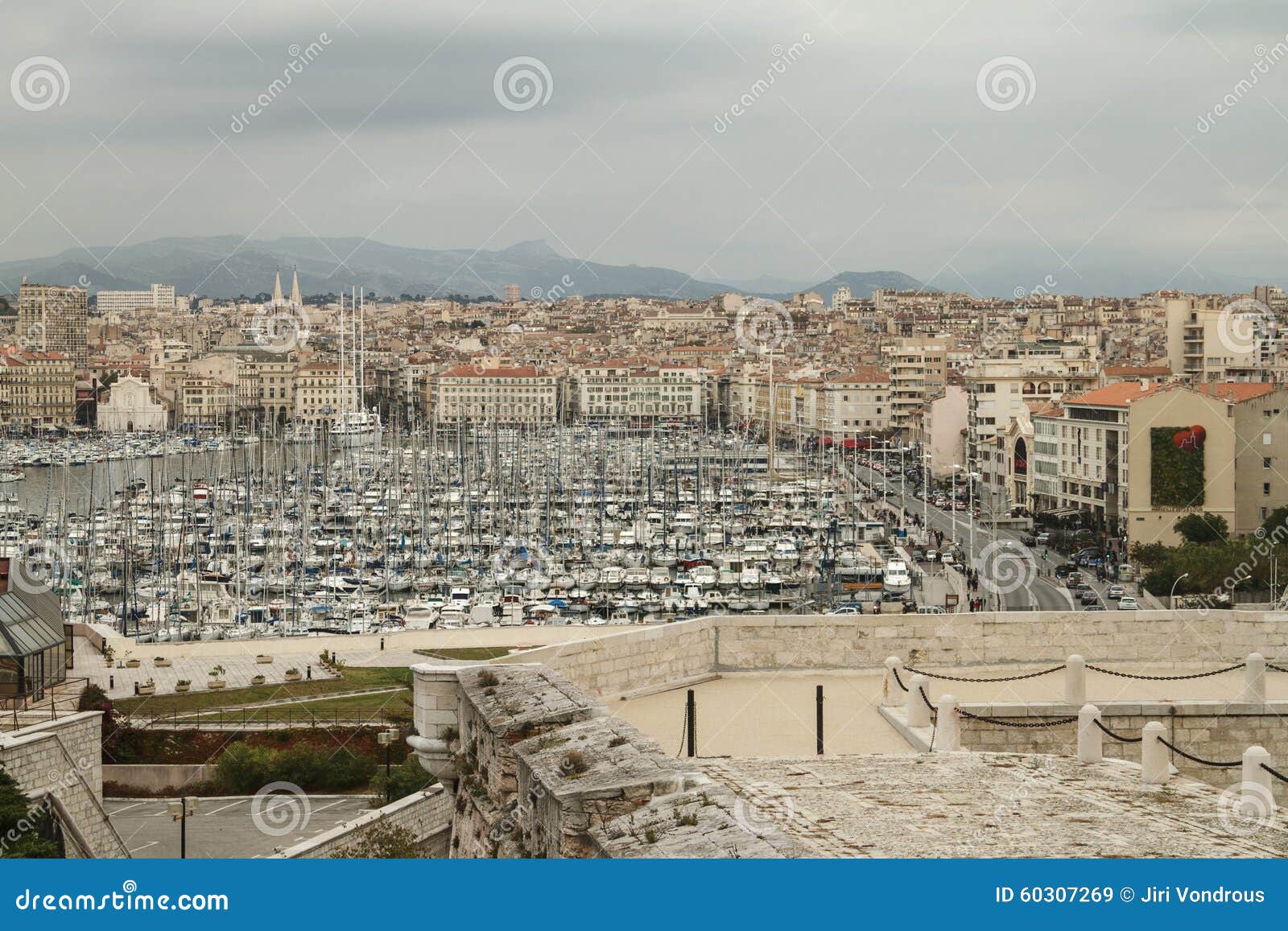 View of Harbour Bay in Marseille, France Stock Image - Image of ...