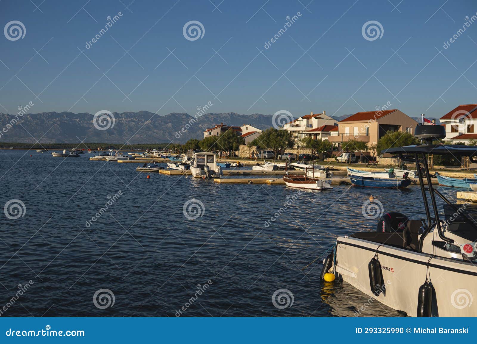 View on the Harbour and City of Nin in Croatia Stock Photo - Image of ...