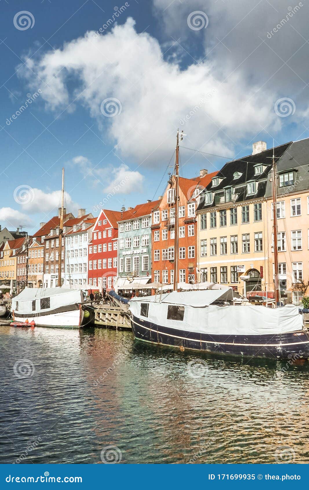 A View of the Harbour in Copenhagen, in Denmark Stock Image - Image of ...