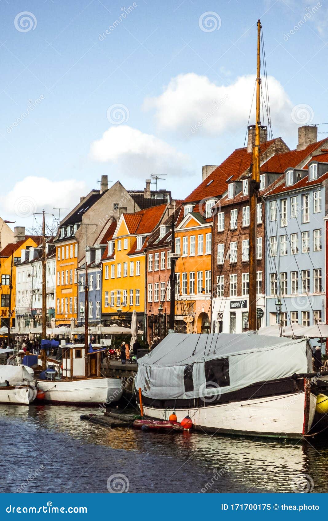A View of the Harbour in Copenhagen, in Denmark Stock Image - Image of ...