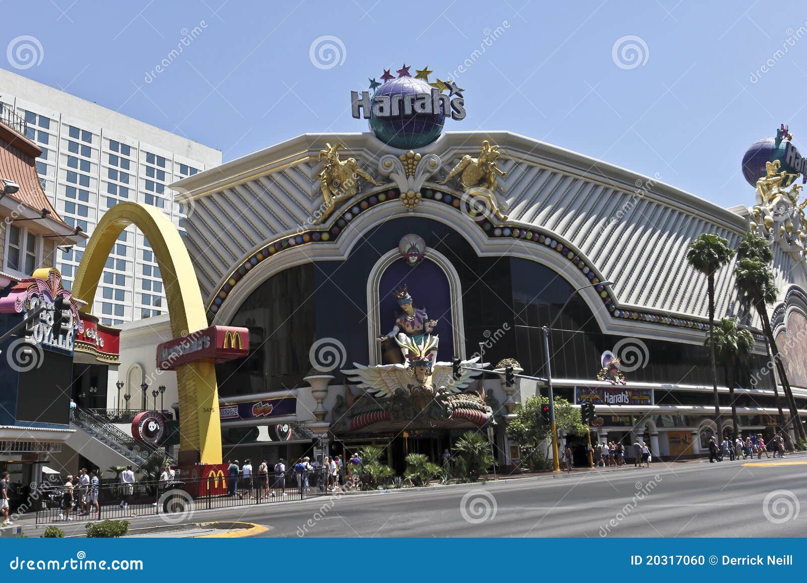 A View of Harrahs in Las Vegas, Nevada Editorial Image - Image of ...