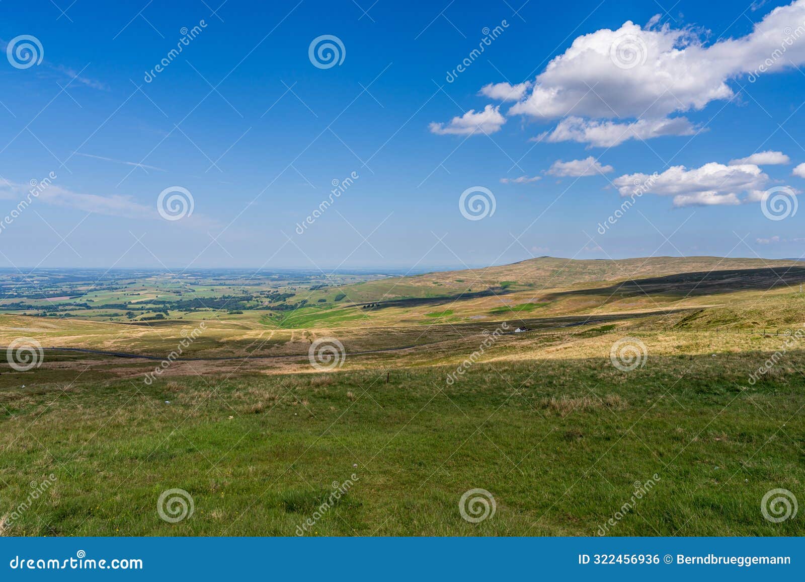 View from the Hartside Pass between Alston and Penrith, England, UK ...