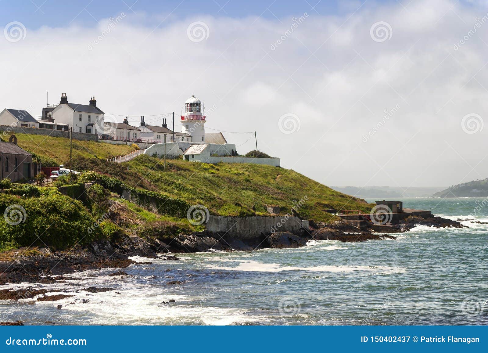 Roches Point Lighthouse in Cork Ireland Stock Image - Image of point ...