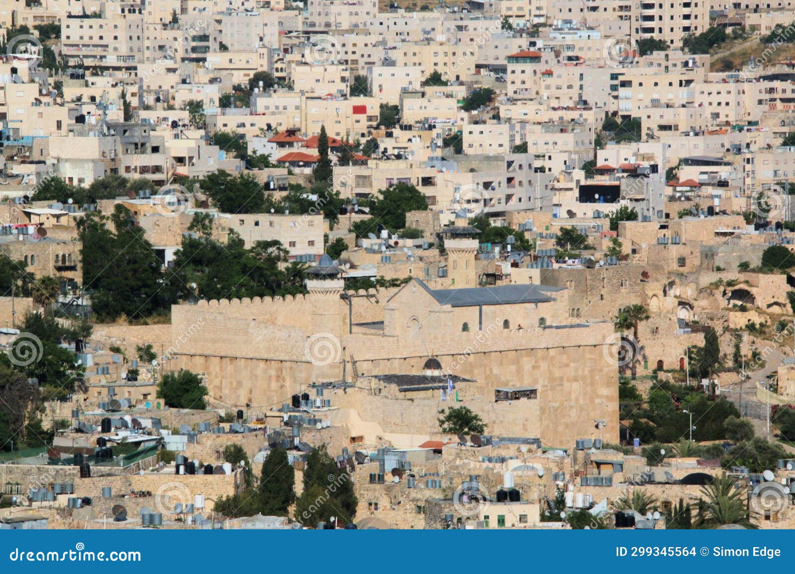 A View of Hebron on the Palestinian Side Stock Photo - Image of side ...