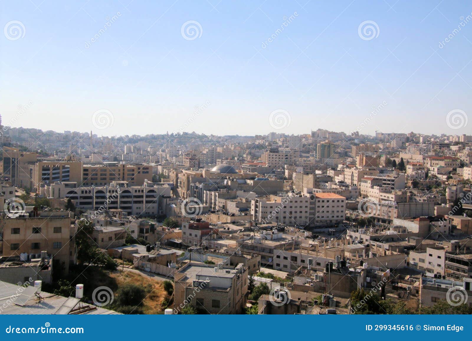 A View of Hebron on the Palestinian Side Stock Photo - Image of hebron ...