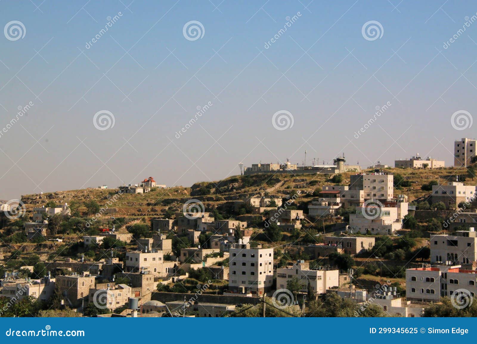 A View of Hebron on the Palestinian Side Stock Image - Image of showing ...