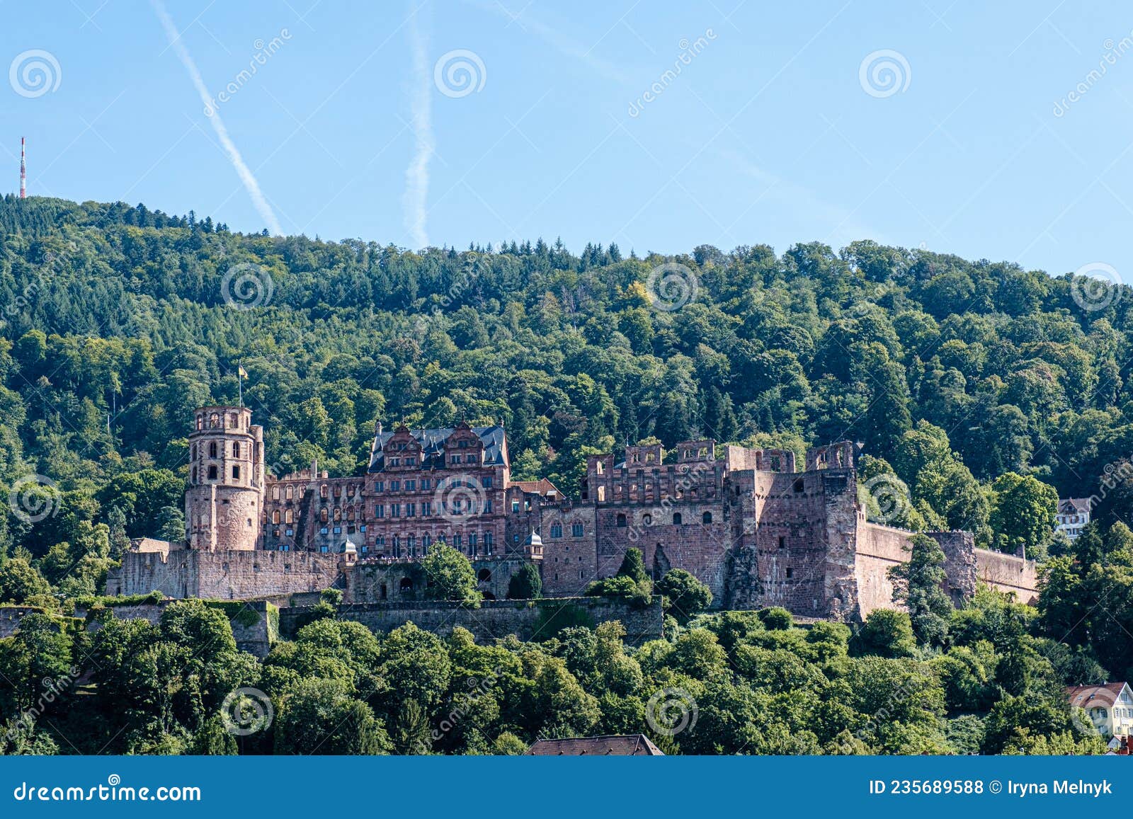 View of Heidelberg Castle editorial stock photo. Image of historical ...