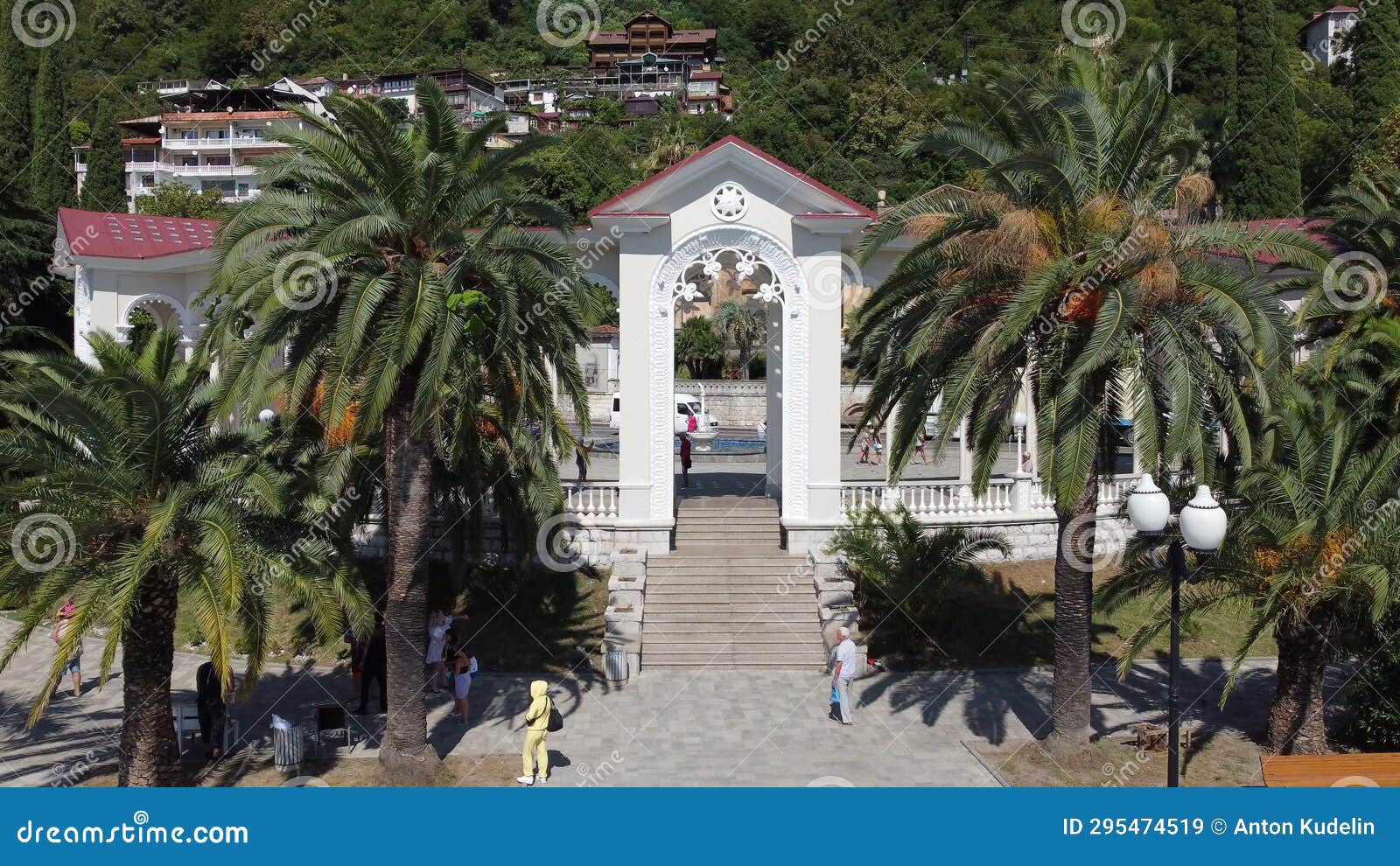 View from a Height of the Colonnade Symbol of the City of Gagra ...
