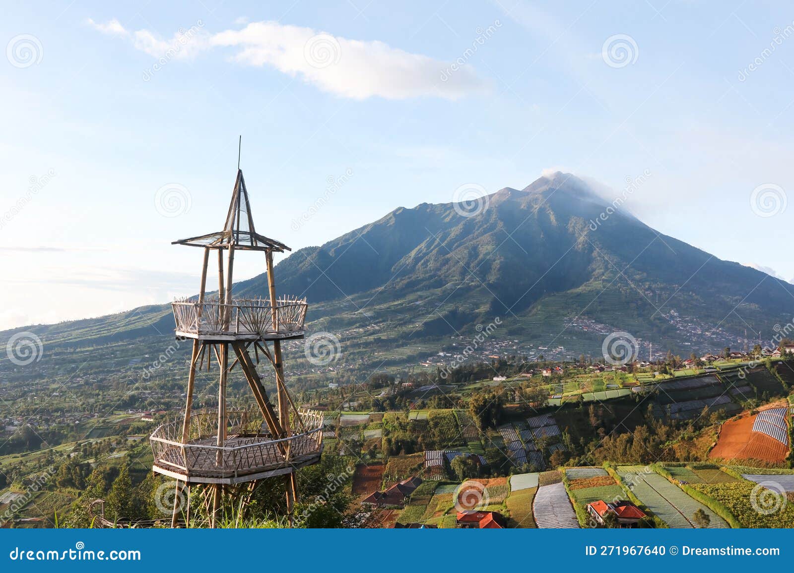 View from the Height of Mount Merapi Indonesia Stock Photo - Image of ...