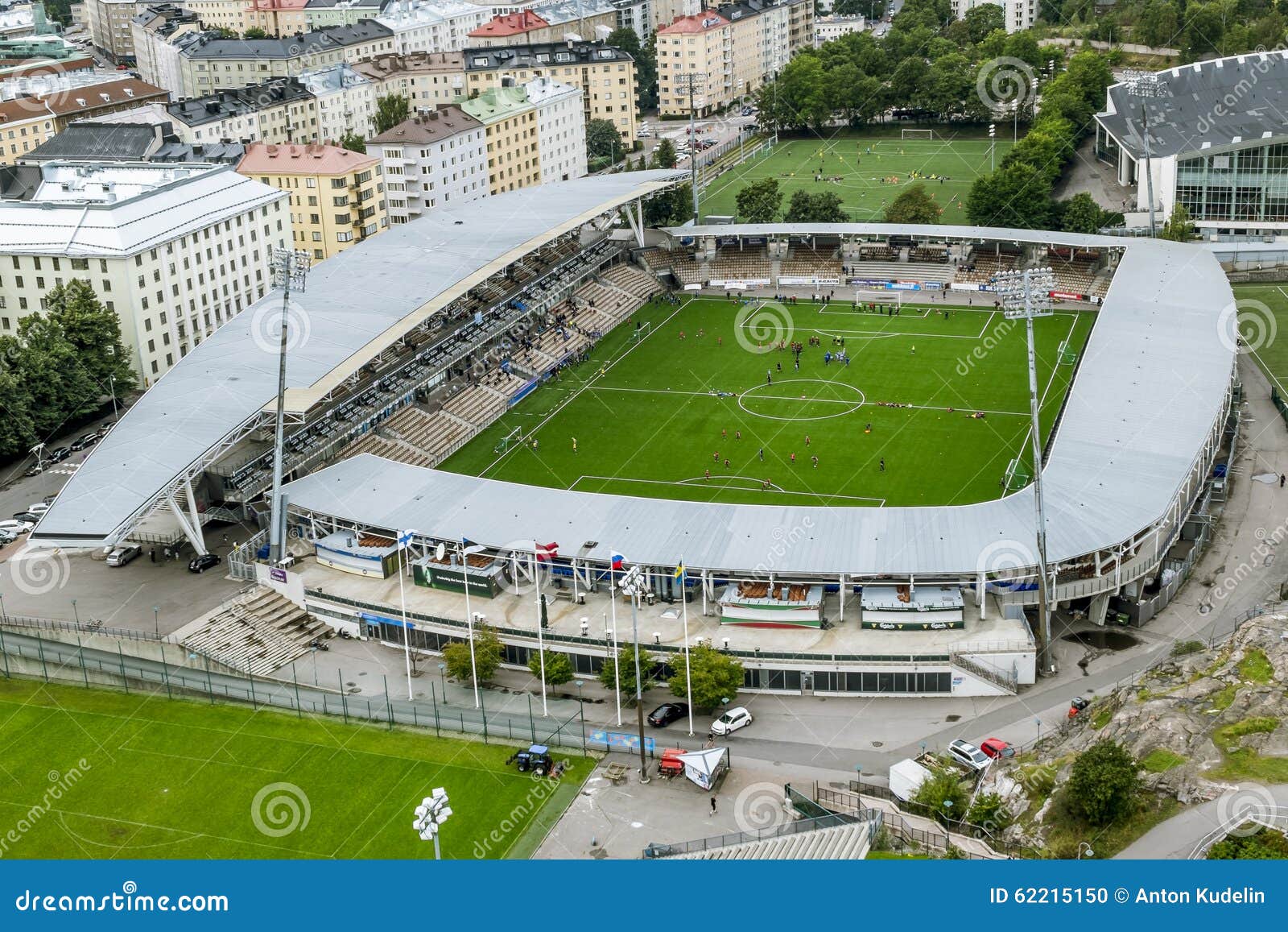 View from a Height of the Olympic Stadium in Helsinki.Finland Editorial ...
