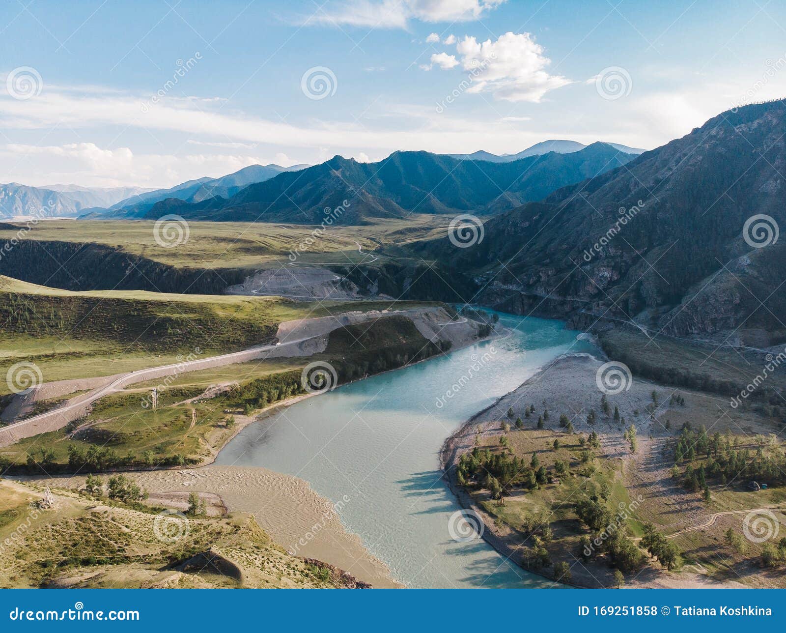 The View from the Heights of the Confluence of the Two Rivers Stock ...