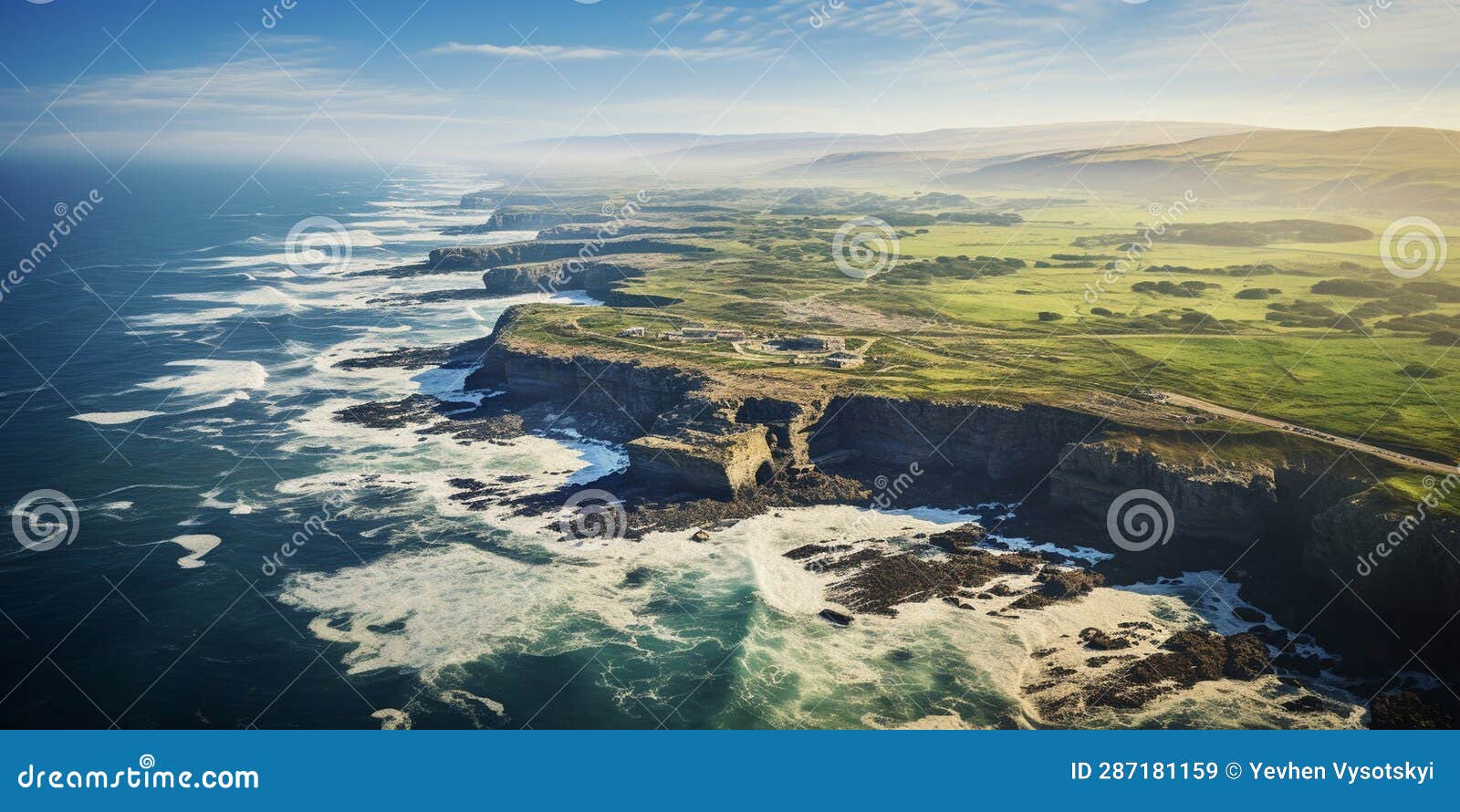 View from a Helicopter To the Ocean Coast a Photograph_008 Stock ...