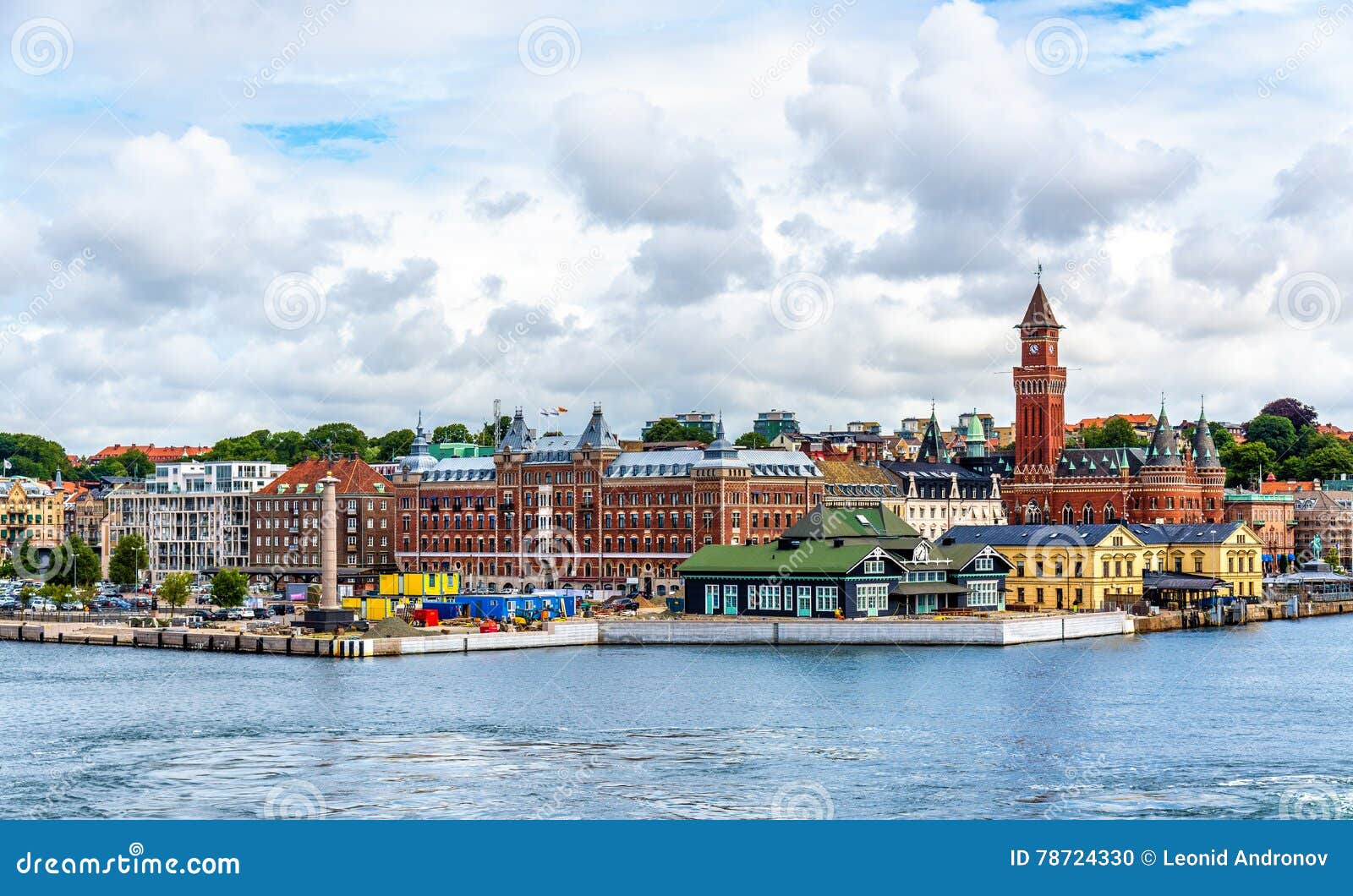 View of Helsingborg City Centre - Sweden Stock Photo - Image of oresund ...
