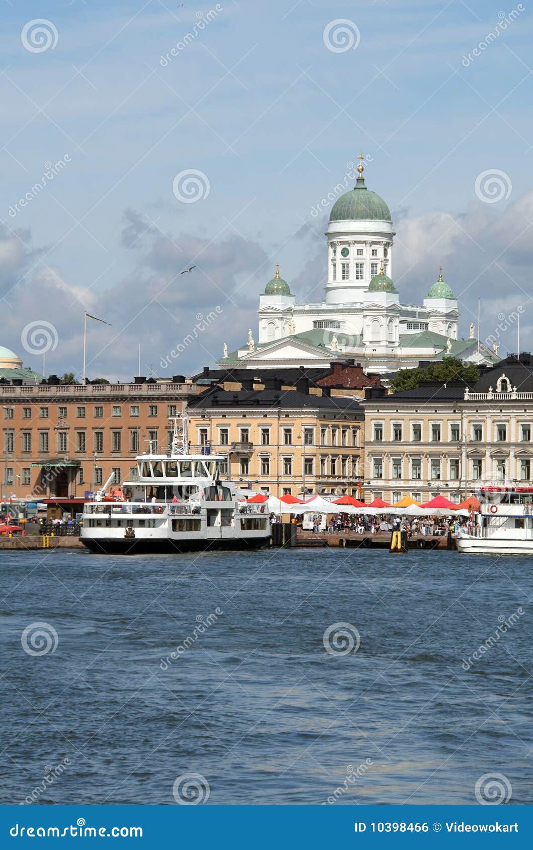 View of Helsinki harbor stock photo. Image of cityscape - 10398466