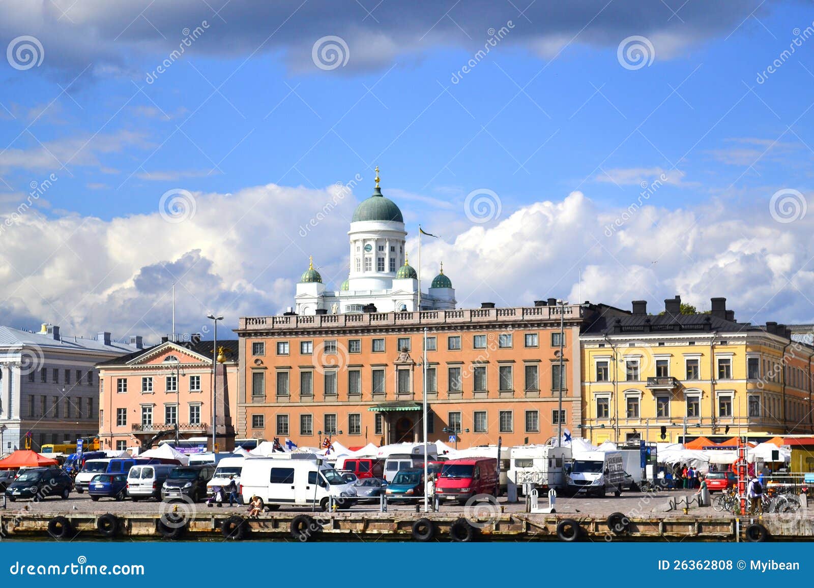 View of Helsinki from the Sea Stock Photo - Image of architecture ...