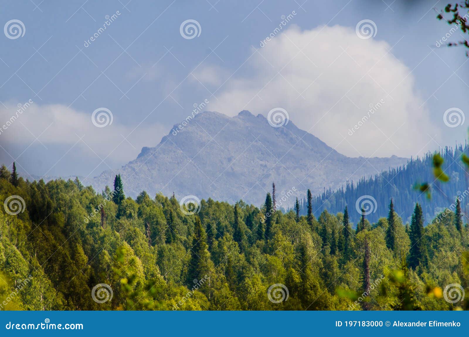 View from High Mountain. Clouds in the Sky Stock Photo - Image of ...