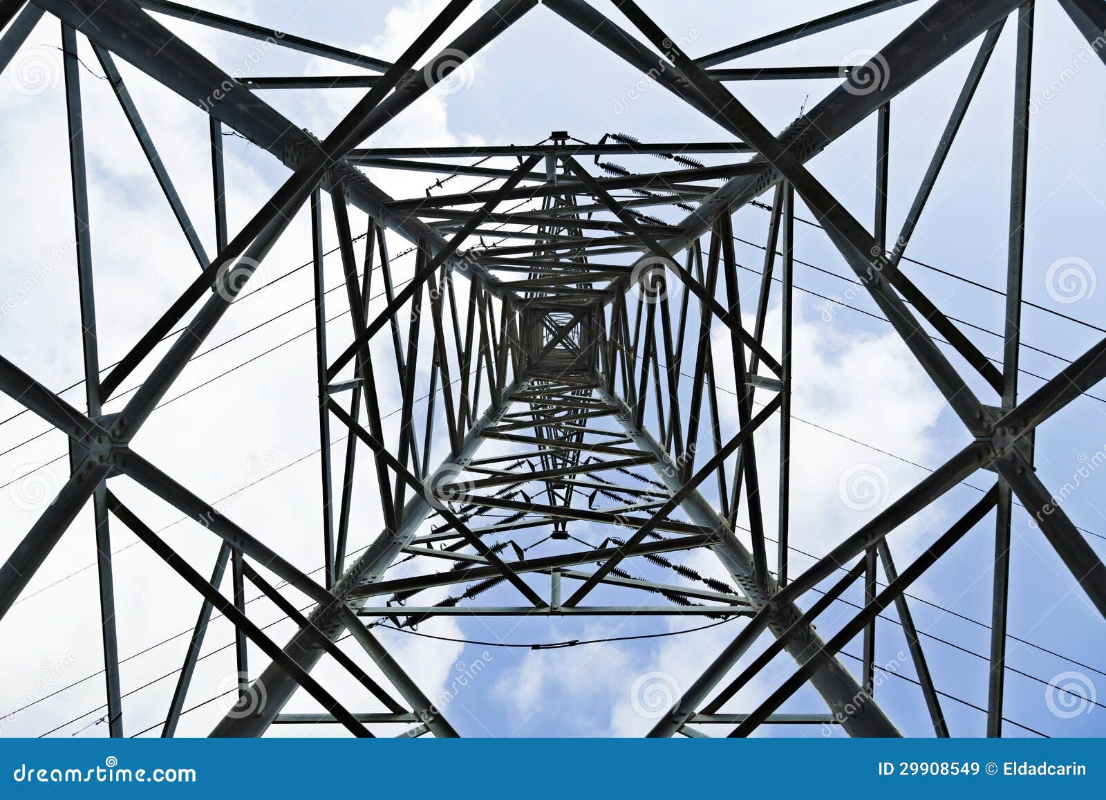 Pylon Abstract stock image. Image of blue, industry, horizontal - 29908549
