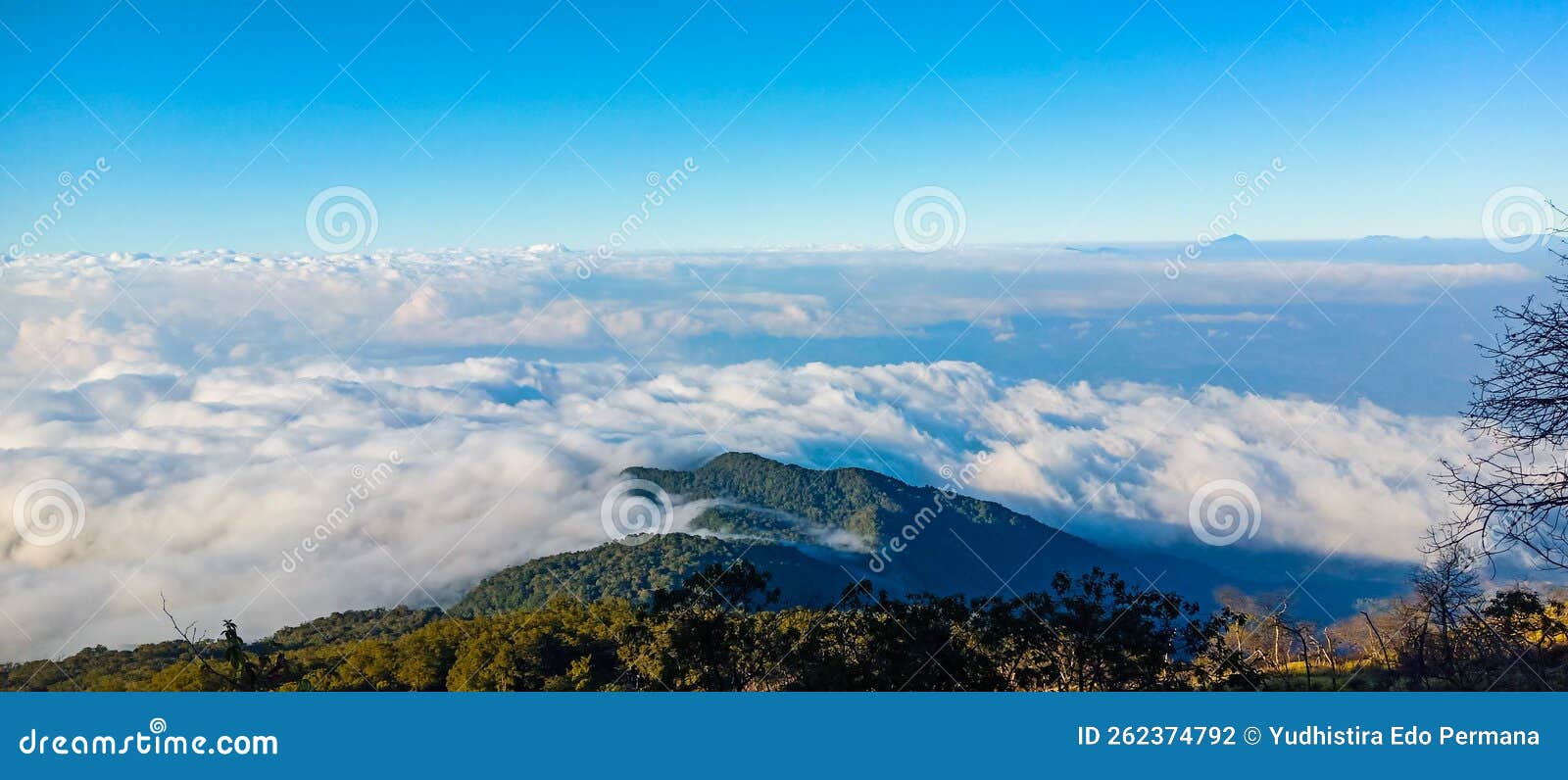 The View from Highest Mountain in West Java Stock Photo - Image of view ...