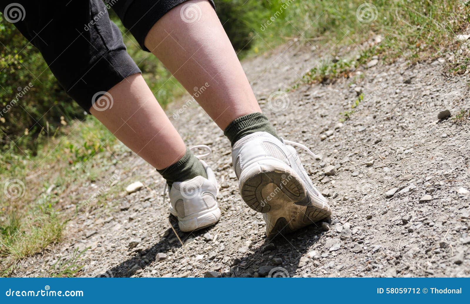 View of Hiker Legs Walking on a Path Stock Photo - Image of hiker ...