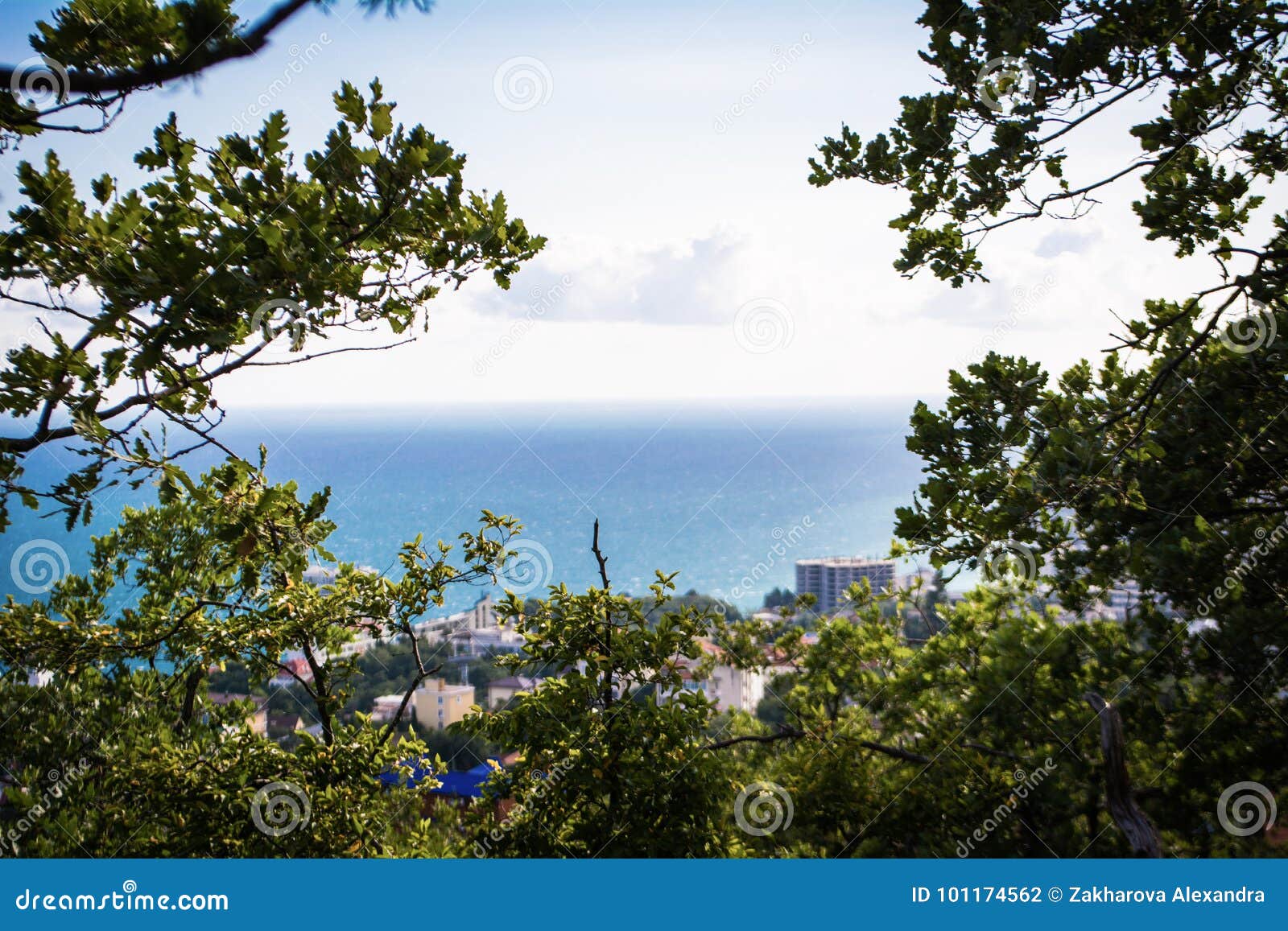 View from a hill stock photo. Image of cliff, light - 101174562