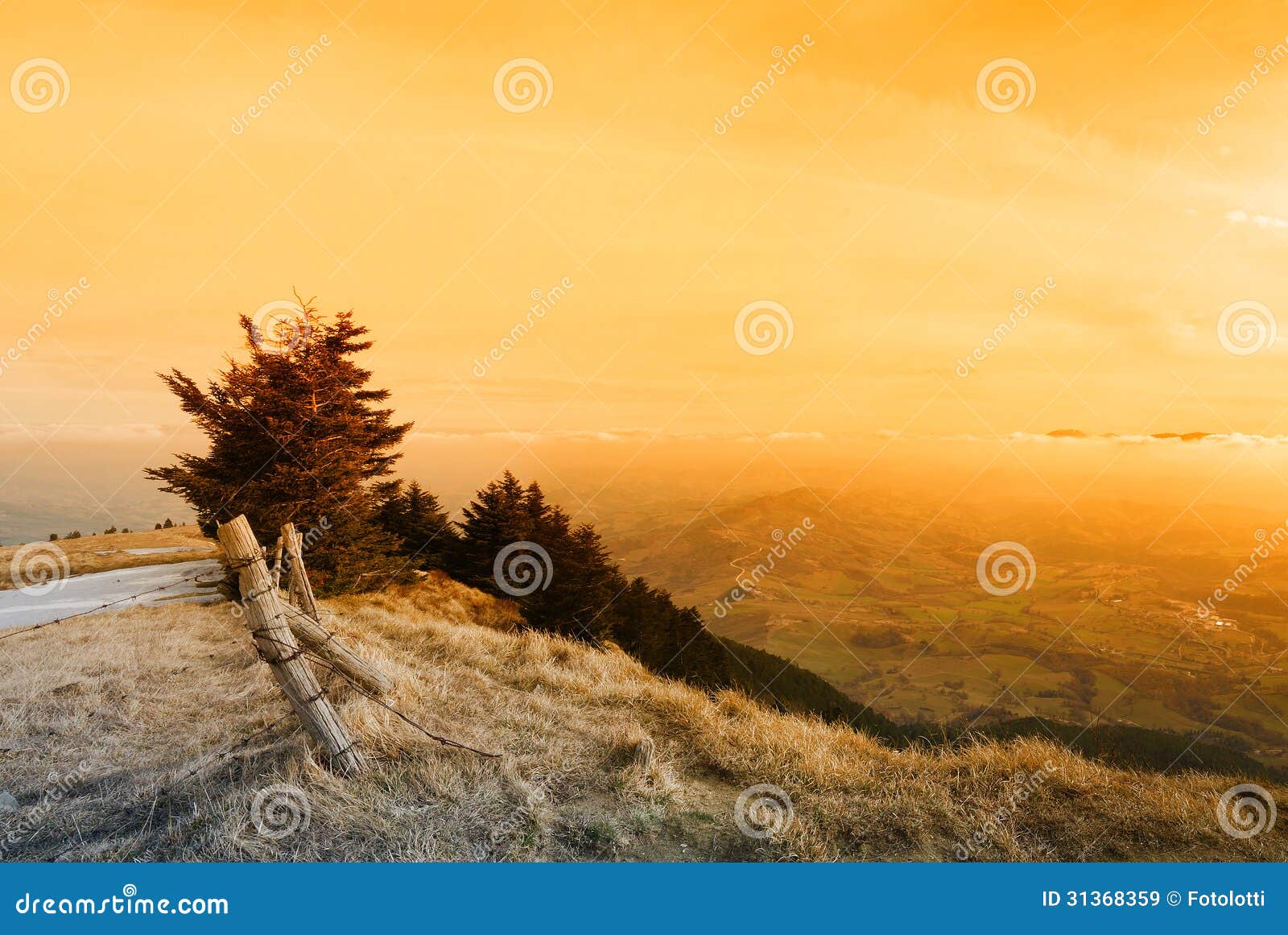 View from the hill stock image. Image of outdoors, landscape - 31368359