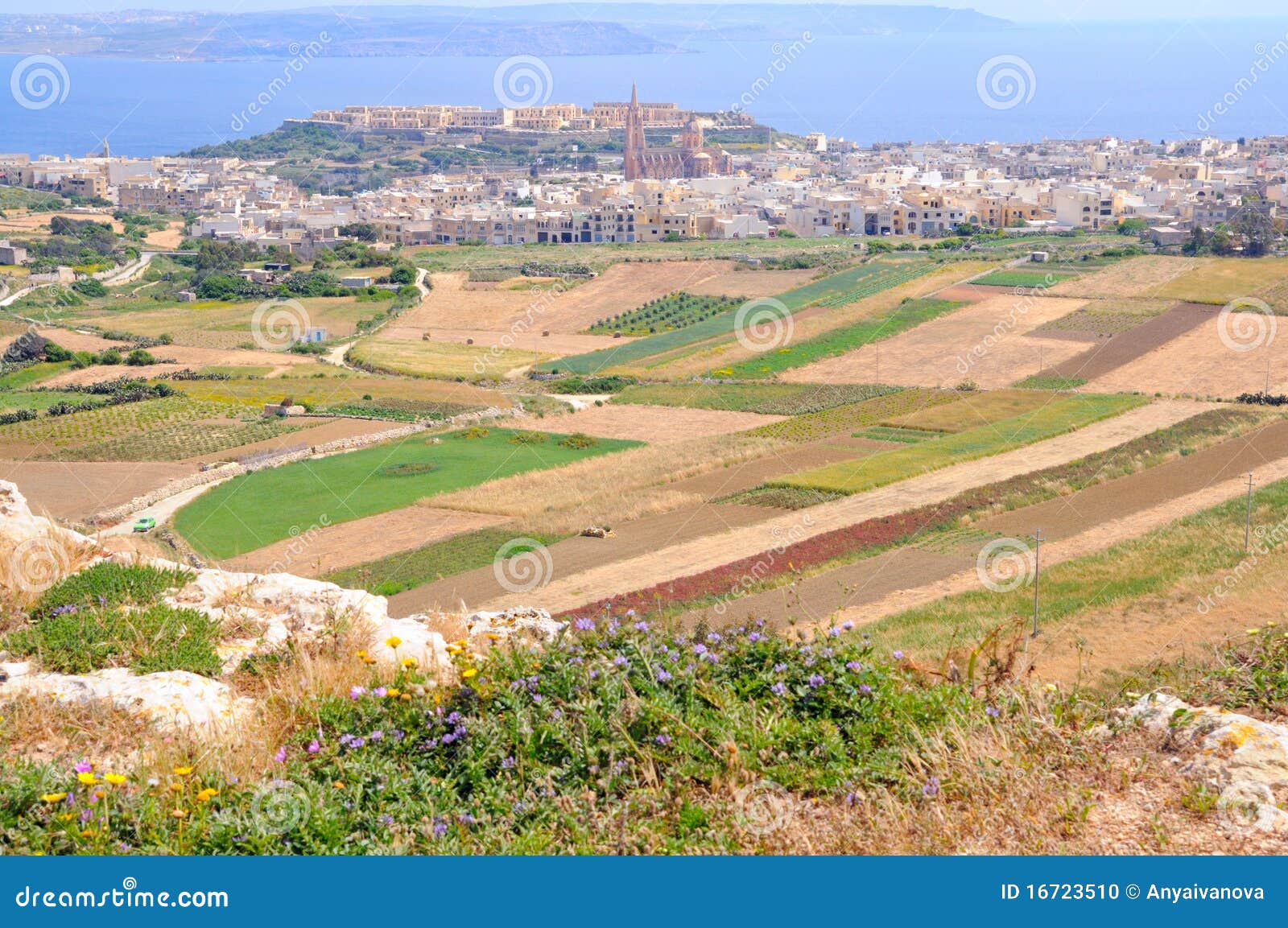 View the Hill Top in Gozo Island, Malta Stock Photo - Image of ...