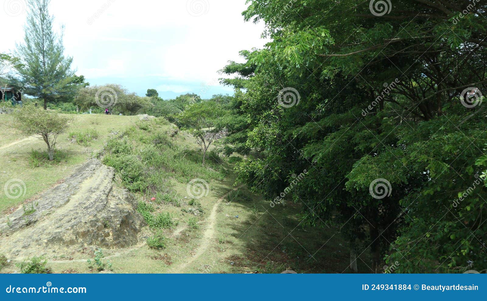Scenery in the hilly area stock photo. Image of architecture - 249341884