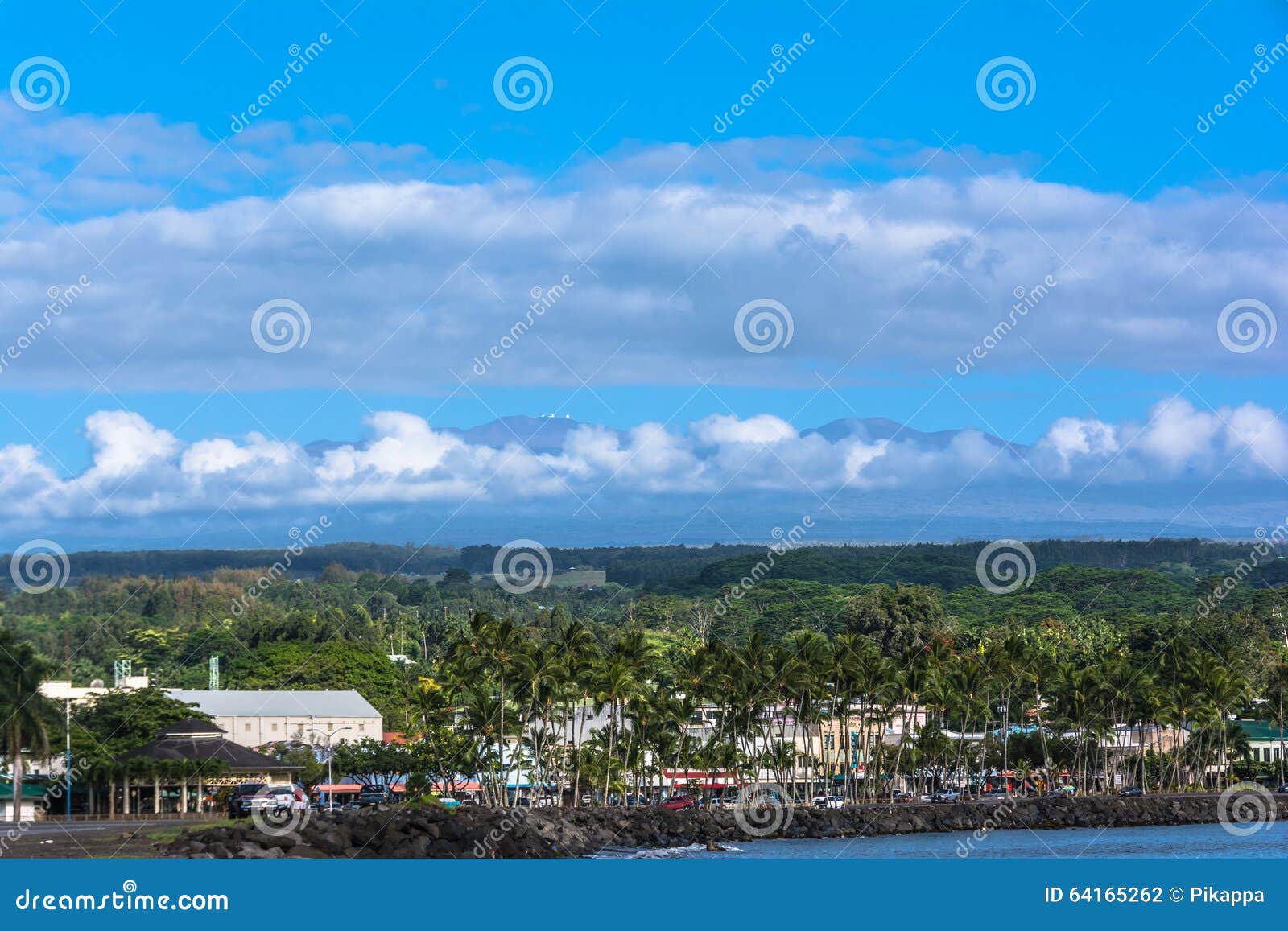 View Of Hilo Bay In Big Island, Hawaii Stock Photography ...
